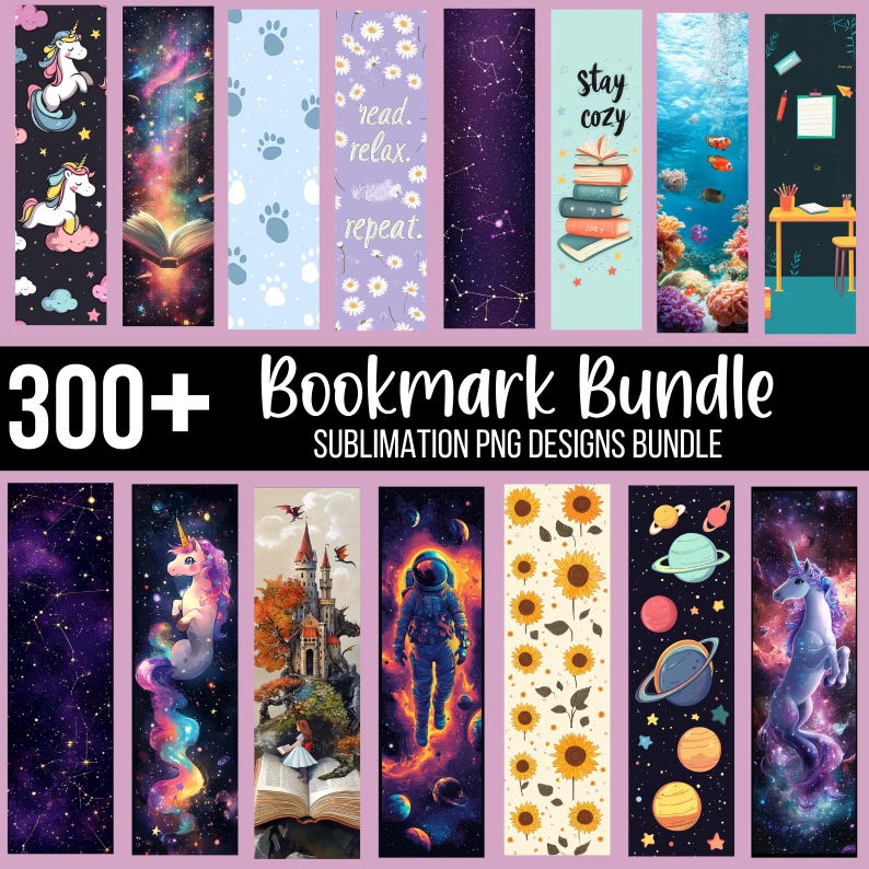 300+ Bookmarks PNG Bundle, School Bookmarks PNG, Birthday Bookmark ...