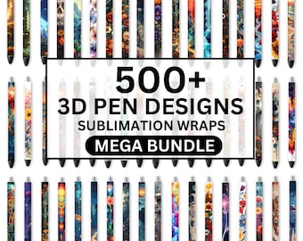 100 PNG Pen Wrap Bundle, Pen Wrap Sublimation Designs, Epoxy Pen Wraps ...