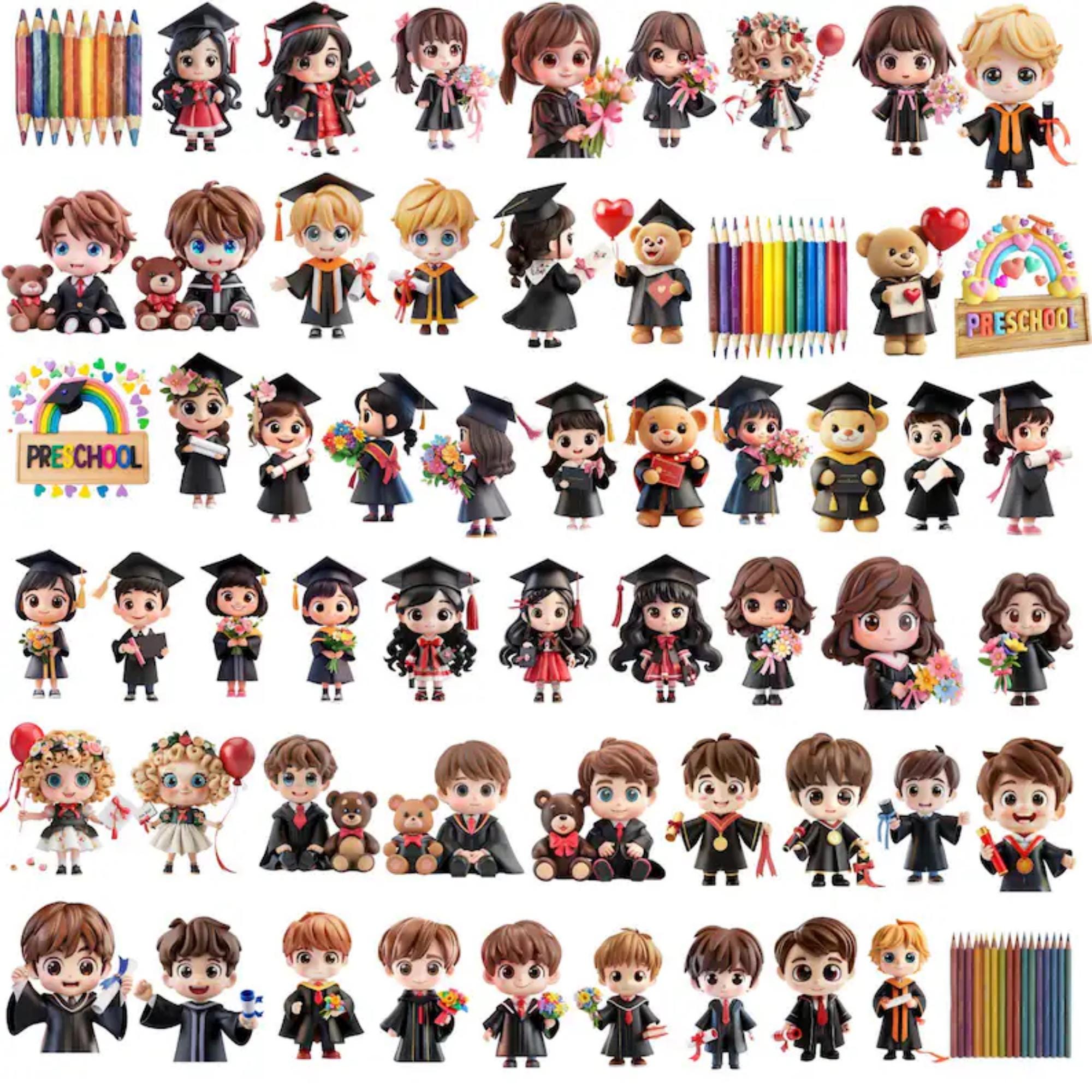 Graduation 2026 PNG Clipart Mega Bundle, Watercolor Class of 2026 ...