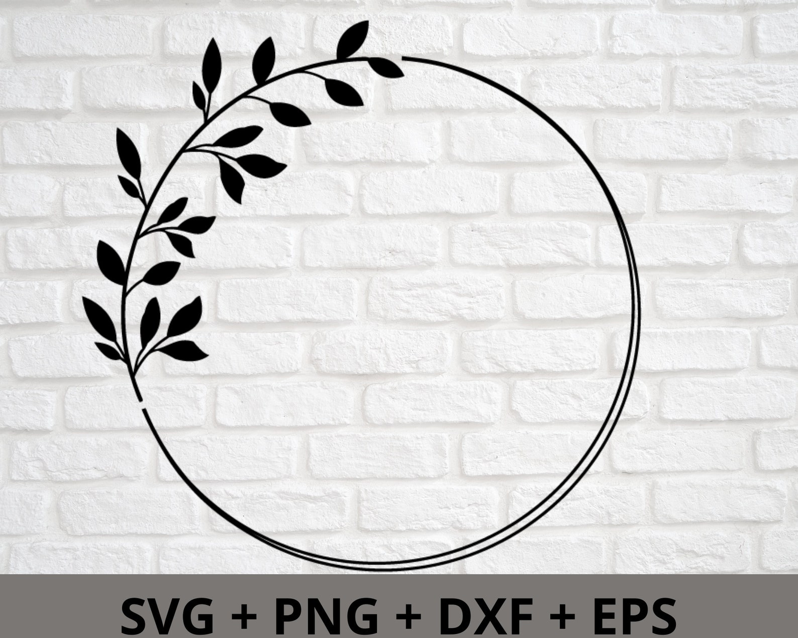 Circle Frame Svg Frame Svg Circle Monogram Svg Floral - Etsy