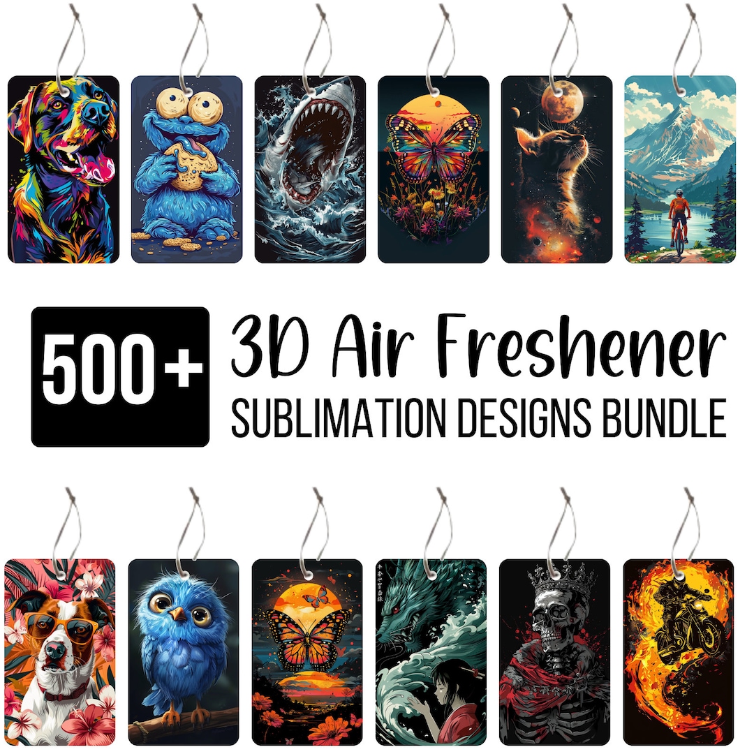 500+ Air Freshener Sublimation Bundle, Air Freshener Sublimation ...