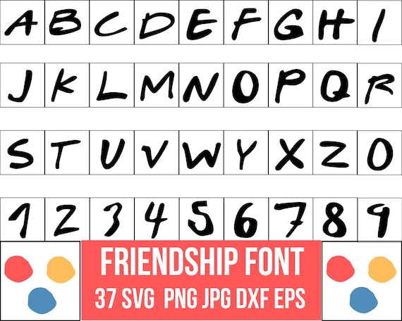 Friends Font TTF Friends Font SVG Friendship Font Svg - Etsy