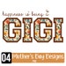 Happiness is Being a Gigi Clipart Png, Floral Gigi Design, Watercolor ...
