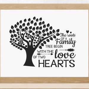 Family Tree With Quotation Svg, Family Reunion 2024 Svg, Our Love Runs ...
