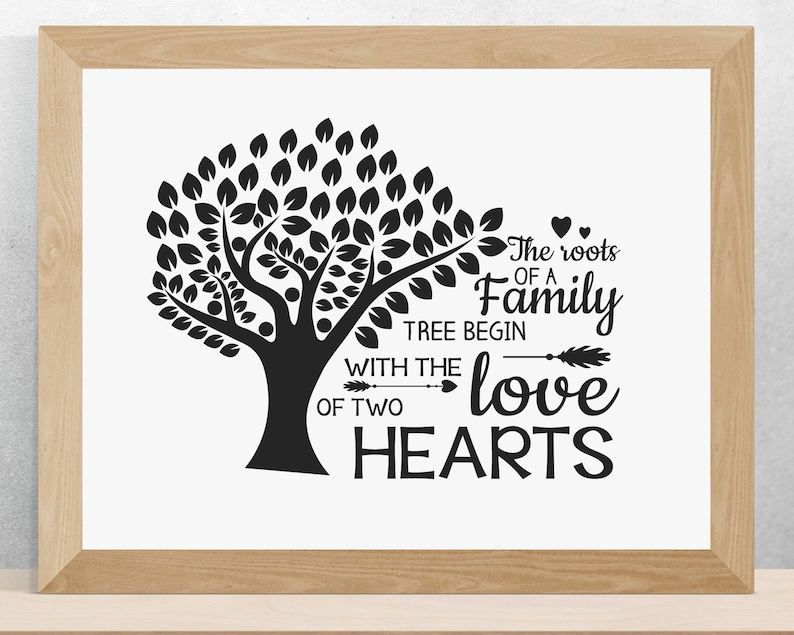 Family Tree With Quotation Svg Family Reunion Svg Our Love - Etsy