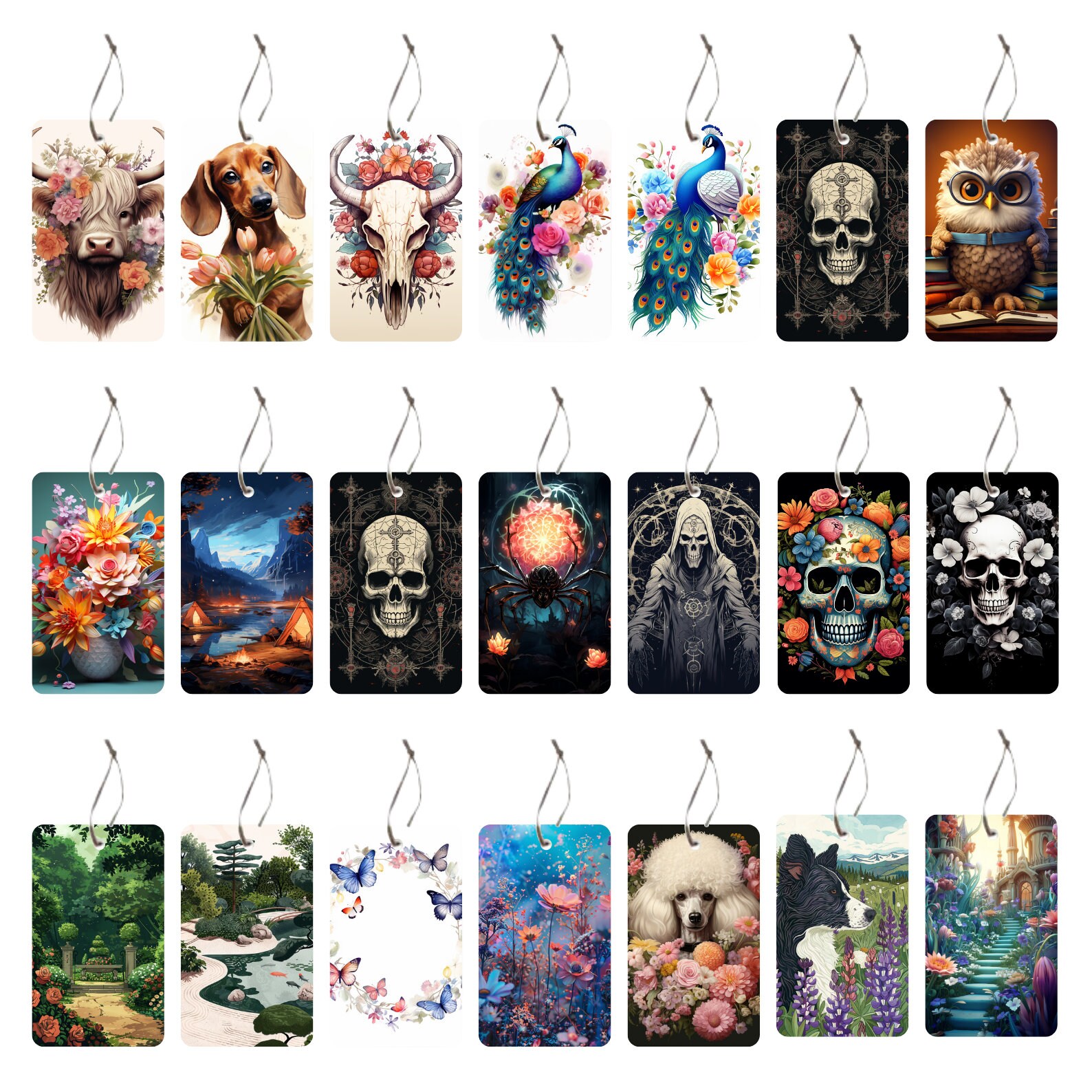 500 Air Freshener Sublimation Bundle, Car Air Freshener Designs ...
