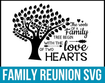 05 Family Tree With Quotation Svg, Family Reunion Svg, Tree of Life Svg ...