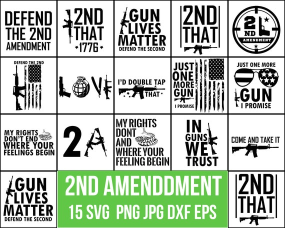 The 2nd Amendment Svg Files for Cricut Patriotic SVG - Etsy Canada
