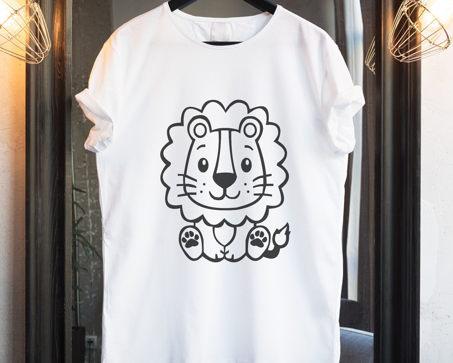 Safari Animals Outline SVG Split Safari Animals Outline - Etsy