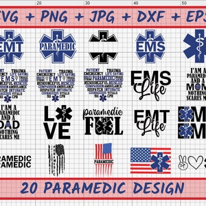 Paramedic Svg Designs Funny Paramedic Clipart Files - Etsy