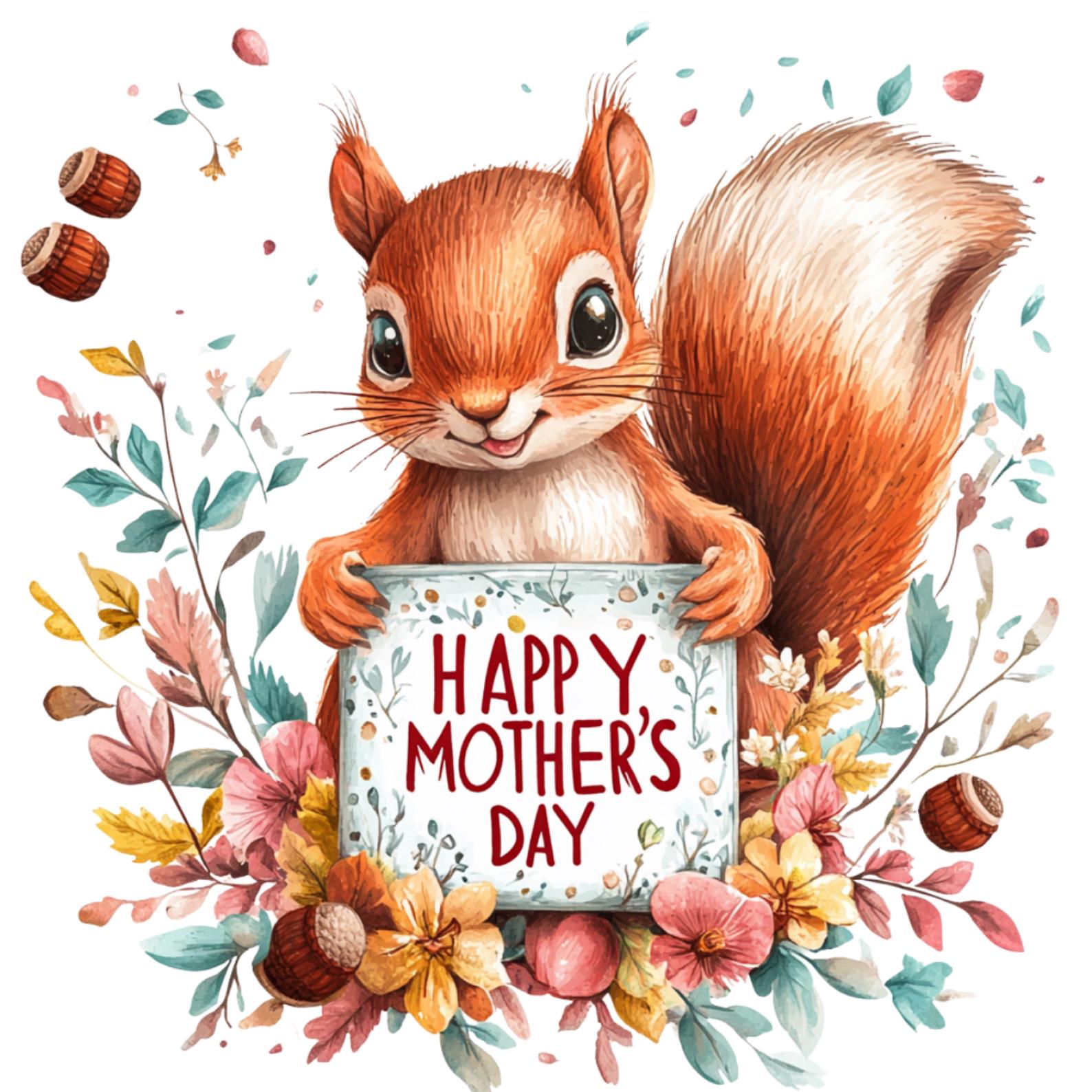 100+ Cute Baby Animals Clipart, Happy Mother's Day PNG, Transparent ...