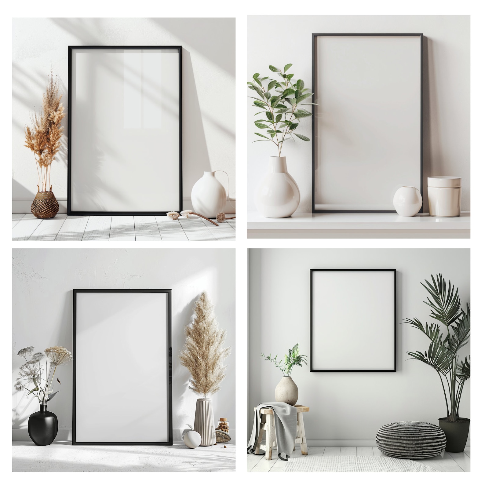 100 Frames Set Mockup Bundle, Frames Mockup for Digital Art Display ...