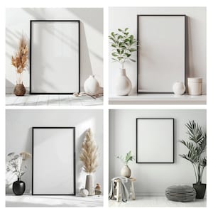 100 Frames Set Mockup Bundle, Frames Mockup for Digital Art Display ...
