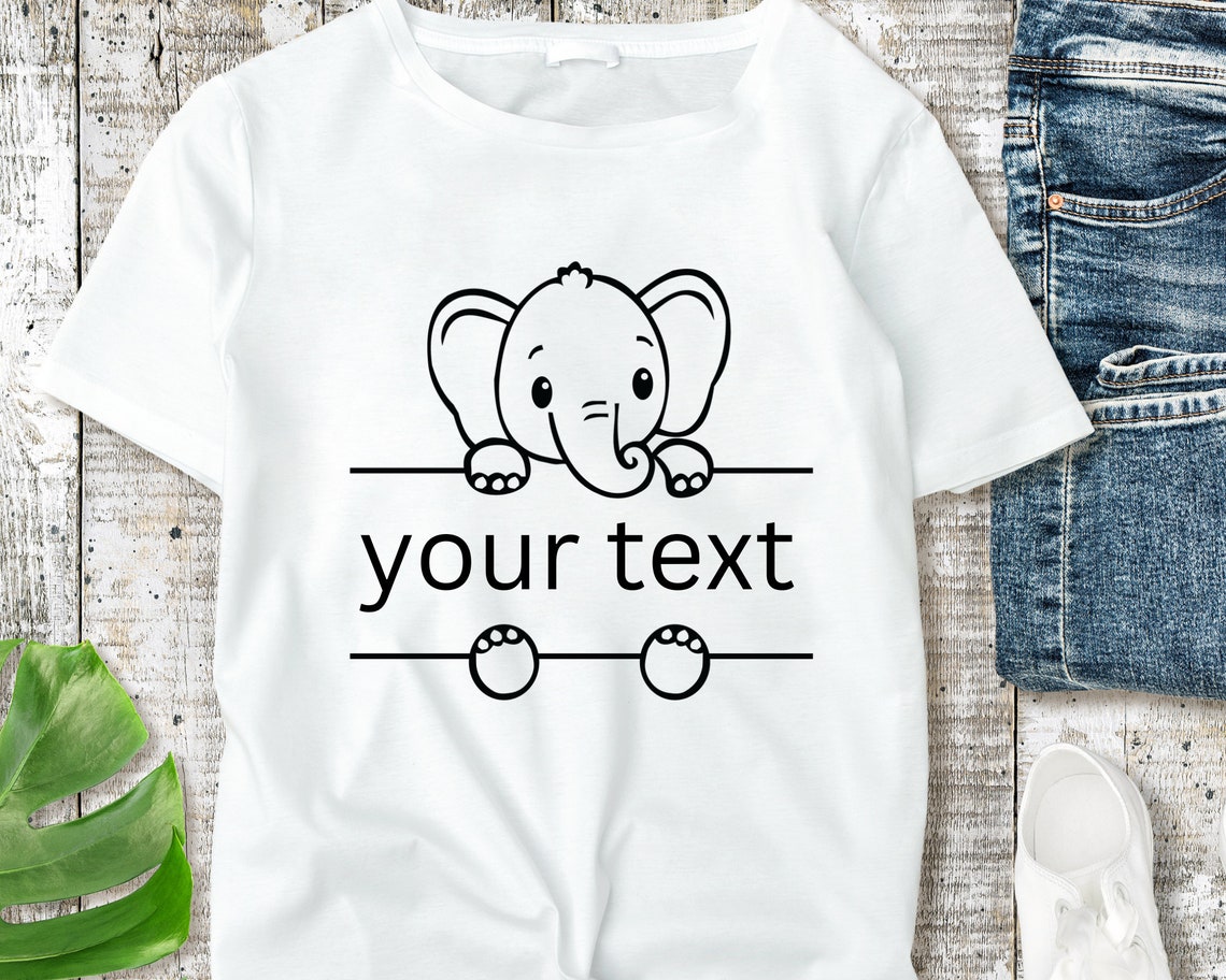 Elephant Svg Split Safari Animals Safari Animals Outline - Etsy