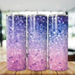 30+ Sparkling Glitter Ombre Tumbler Wrap Bundle, Glitter Ombre PNG ...
