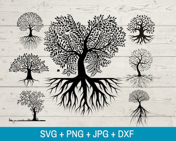 Tree With Roots SVG Roots Svg Family Tree Svgfamily - Etsy Canada