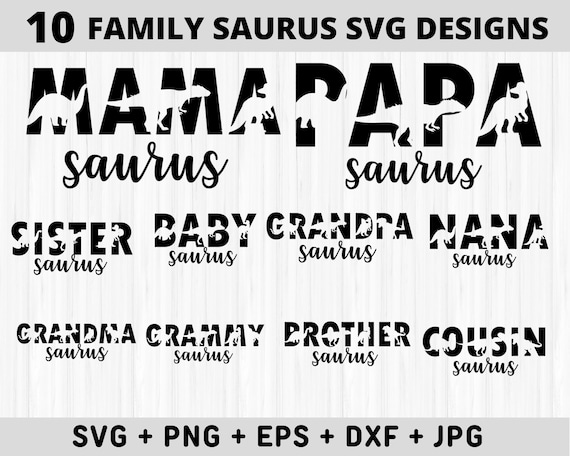 Family Saurus Svg Bundle Matching Family Svg Mamasaurus Svg - Etsy ...
