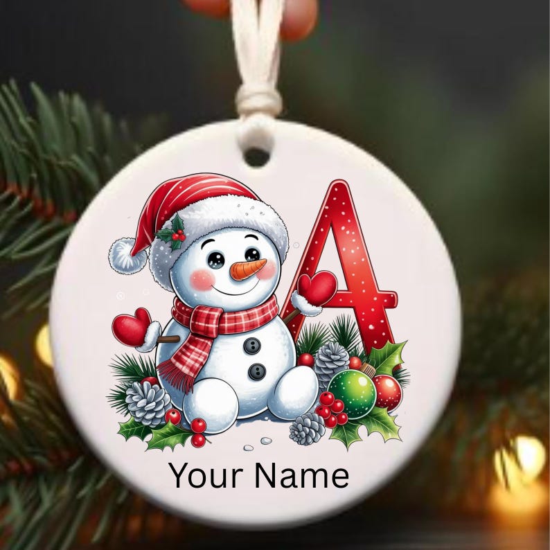 Christmas Alphabet Ornament PNG Bundle, Christmas Letter Ornaments ...