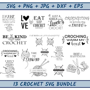 Crochet SVG Bundle, Crochet SVG, Crochet Name Svg, Crochet Needle ...