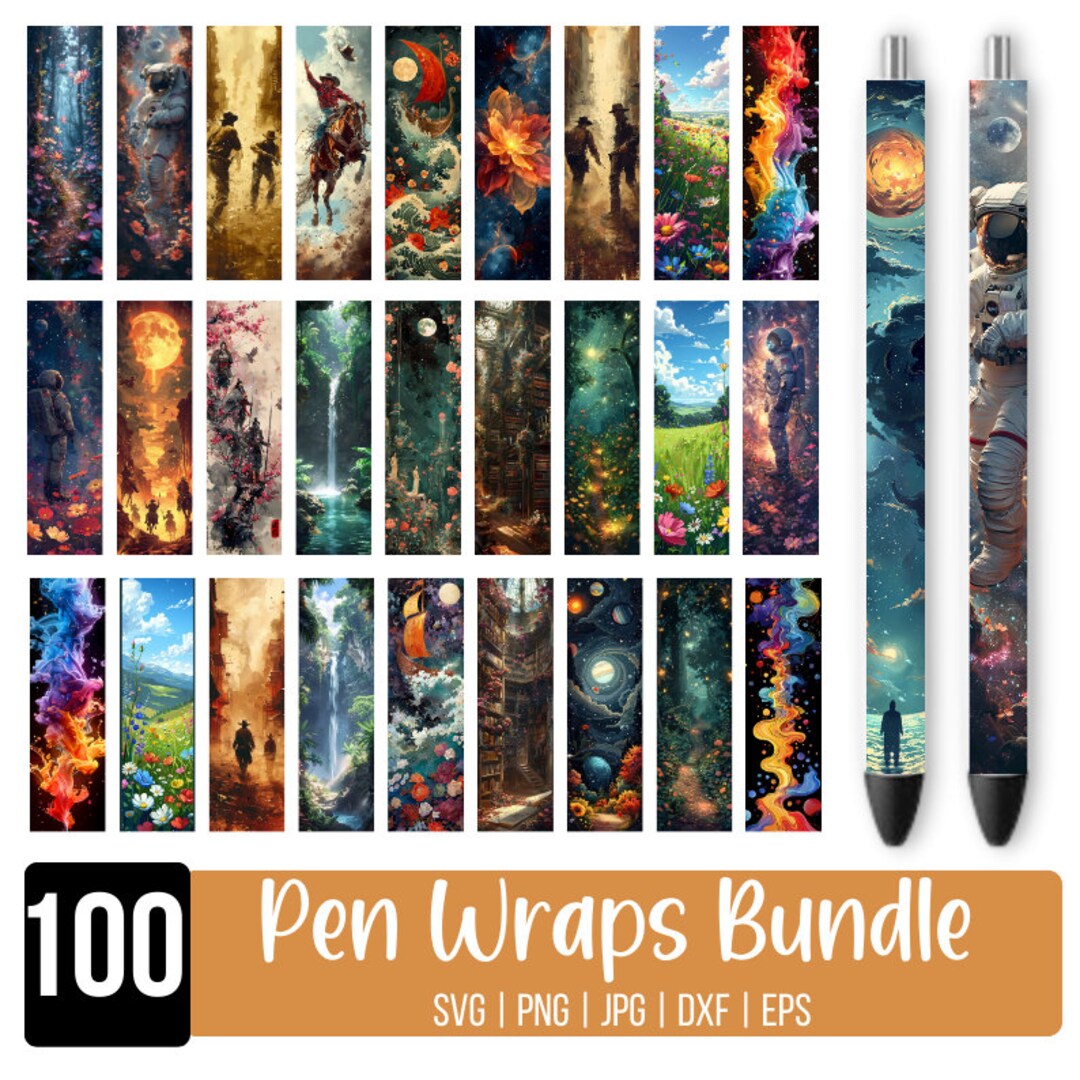 100 PNG Pen Wrap Bundle, Pen Wrap Sublimation Designs, Epoxy Pen Wraps ...