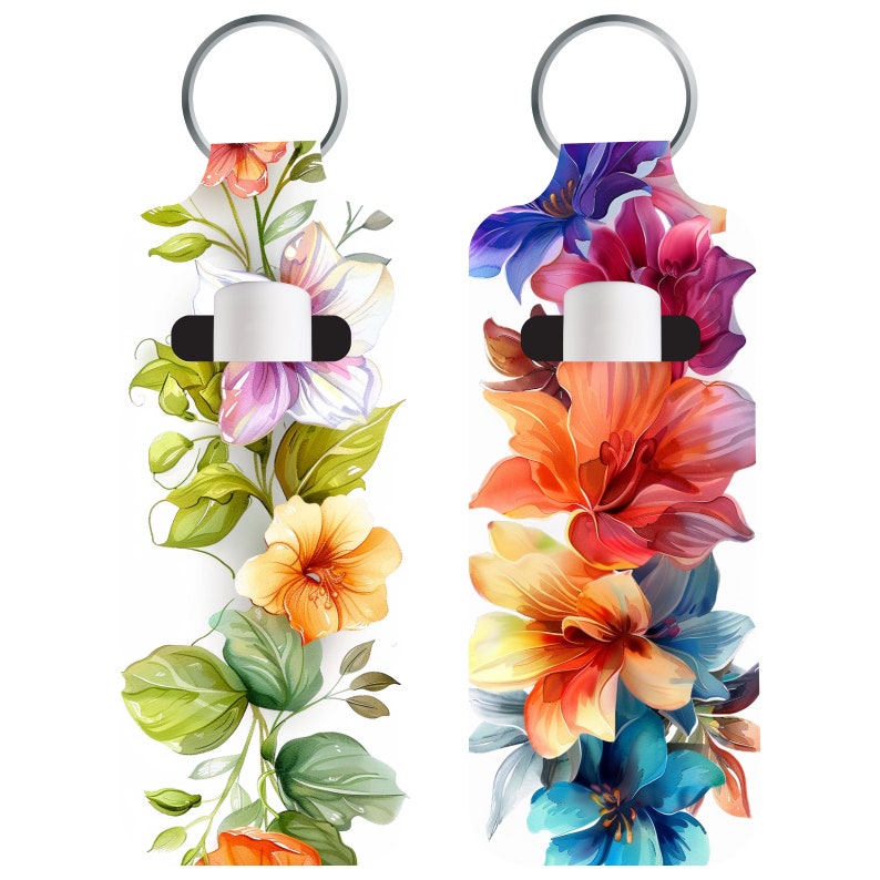 500 Skinny Lip Balm Holder, Lip Balm Holder Sublimation PNG, Flower Lip ...