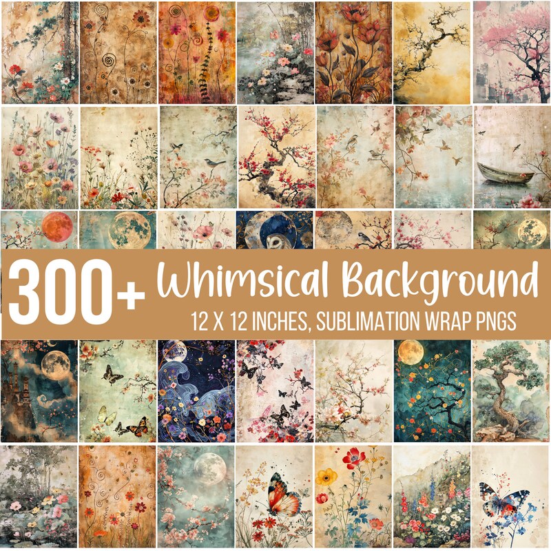 Whimsical Digital Paper - Etsy