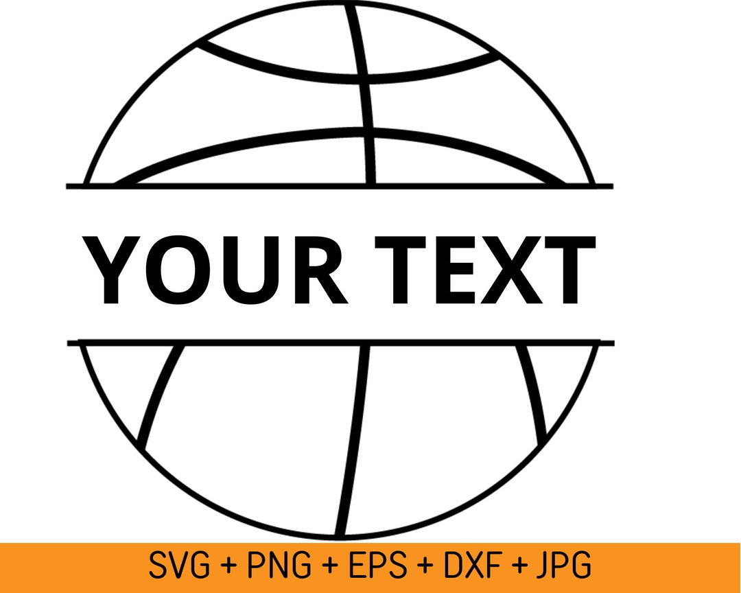 Basketball Split Svg | Basketball Split Png | Split Monogram Svg ...