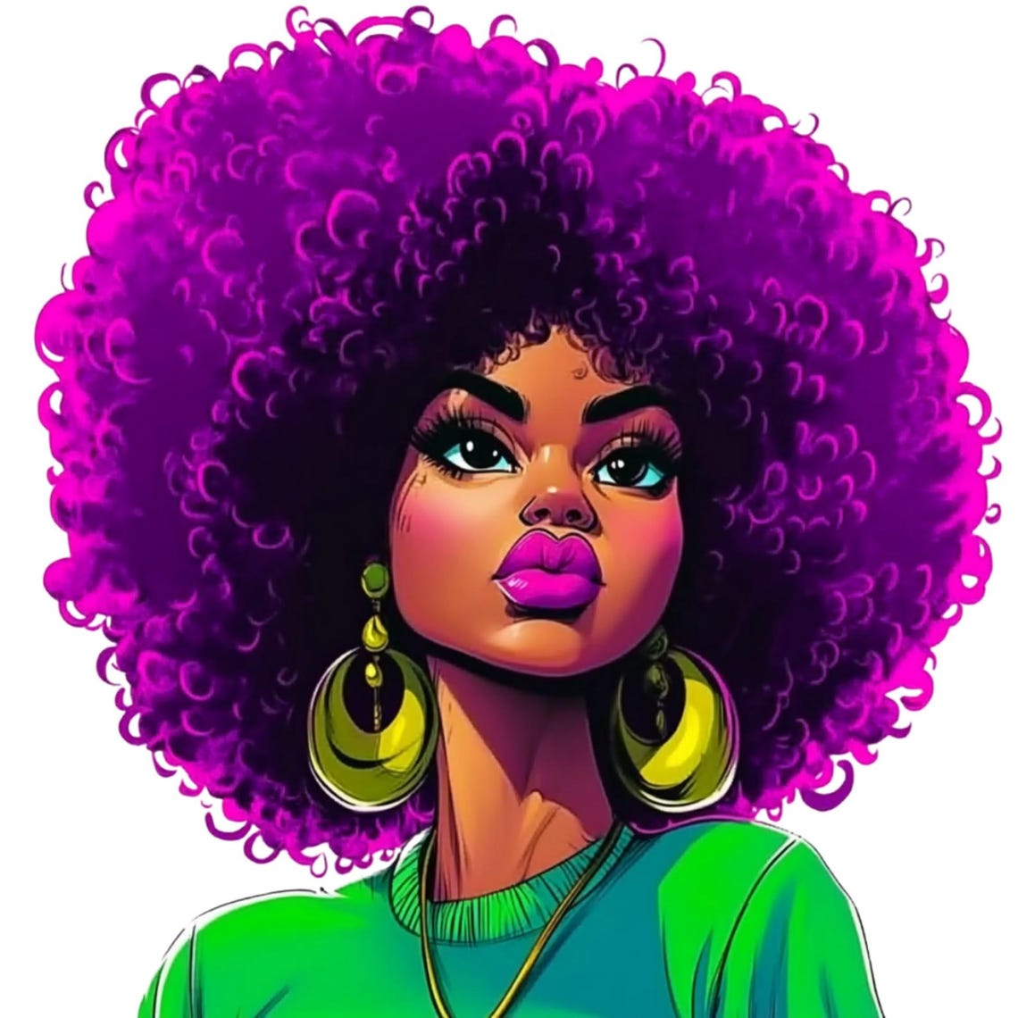 73 Black Women Clipart, African American Clipart,afro Girl Png, Boss ...