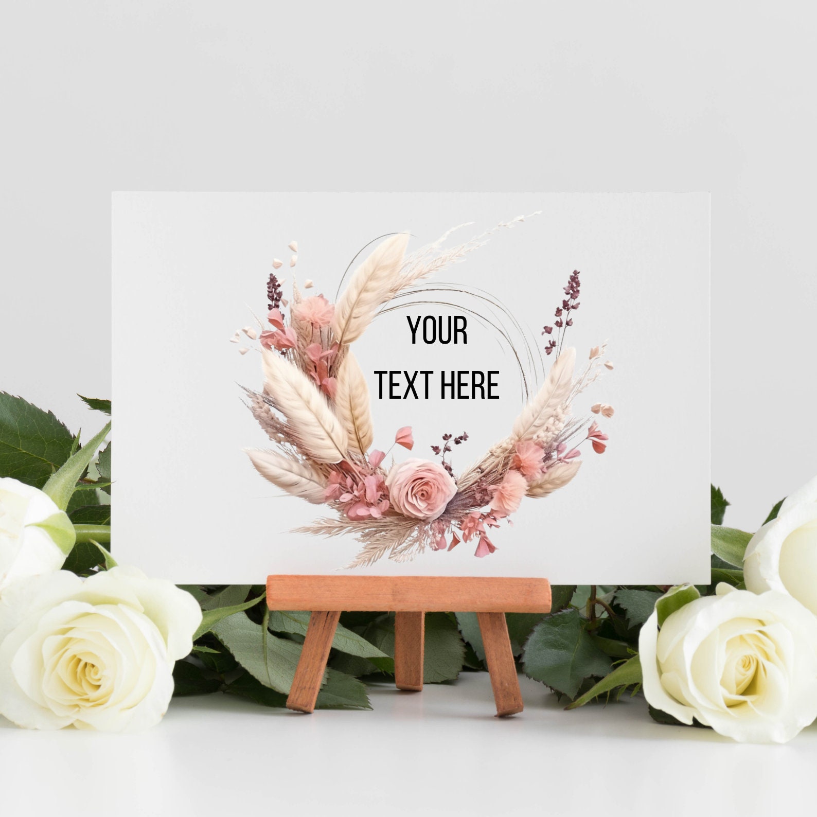 Pink Bohemian Floral Clipart Png, Bohemian Clipart, Floral Watercolor ...