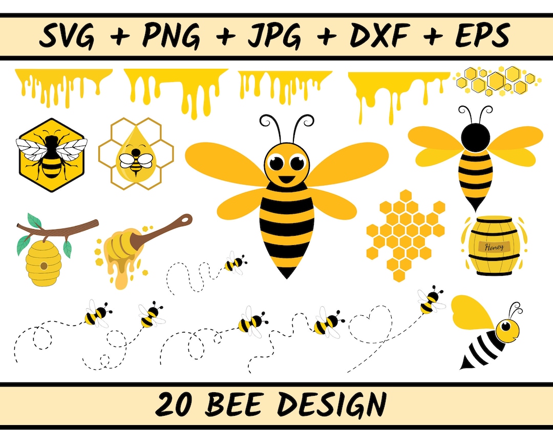 Biene svg Biene Png Bienenwabe svg Bienenkönigin svg - Etsy.de