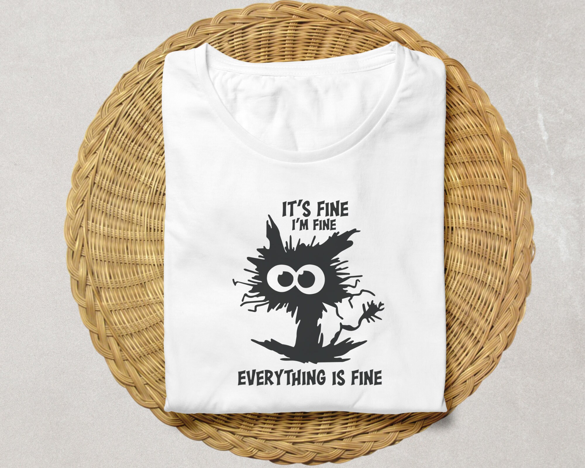 It's Fine I'm Fine Everything is Fine SVG - Etsy