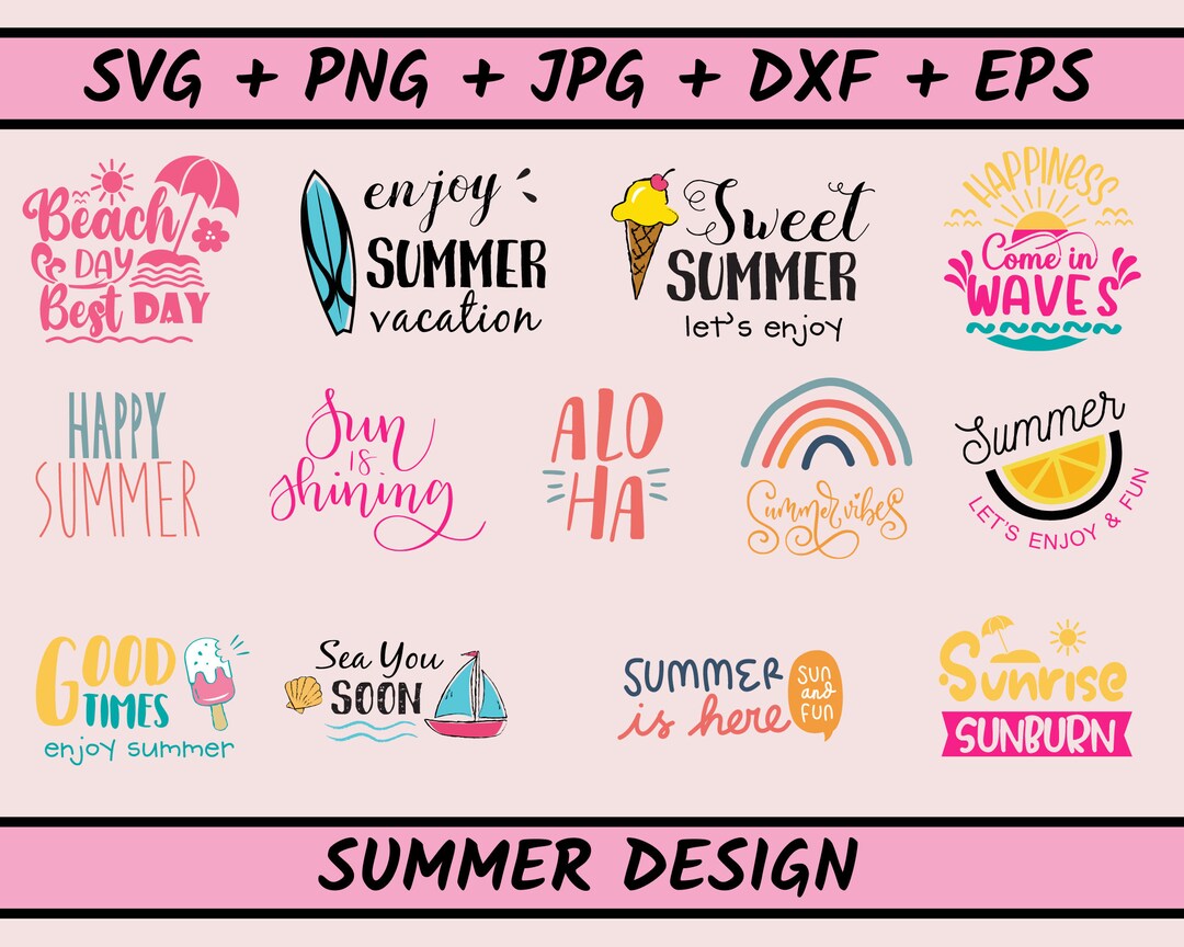 Summer SVG Bundle Beach SVG Ocean SVG Funny Beach Quotes - Etsy Finland