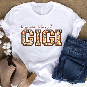 Happiness is Being a Gigi Clipart Png, Floral Gigi Design, Watercolor ...