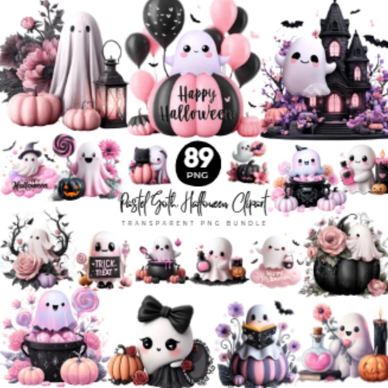 650+ Halloween Clipart Mega Bundle, Halloween Clipart Png, Happy ...