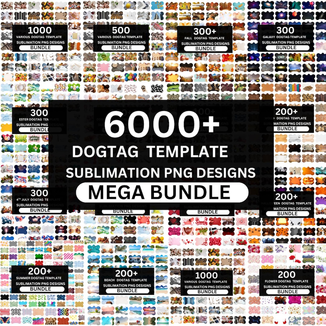 6000+ Dog Bone Tag Png, Sublimation Bundle Png, Pet Tag Png, Bone Dog ...