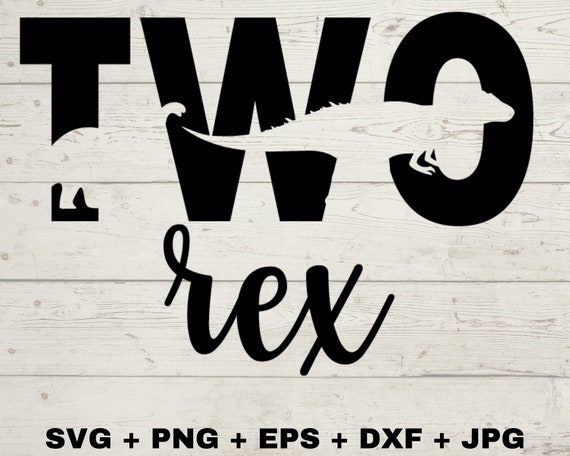 Two Rex Svg 2nd Birthday Svg T-rex Shirt Design Kids Svg - Etsy