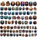 500+ Halloween Clipart Bundle, Witch, Ghost, Halloween Cat, Spider ...
