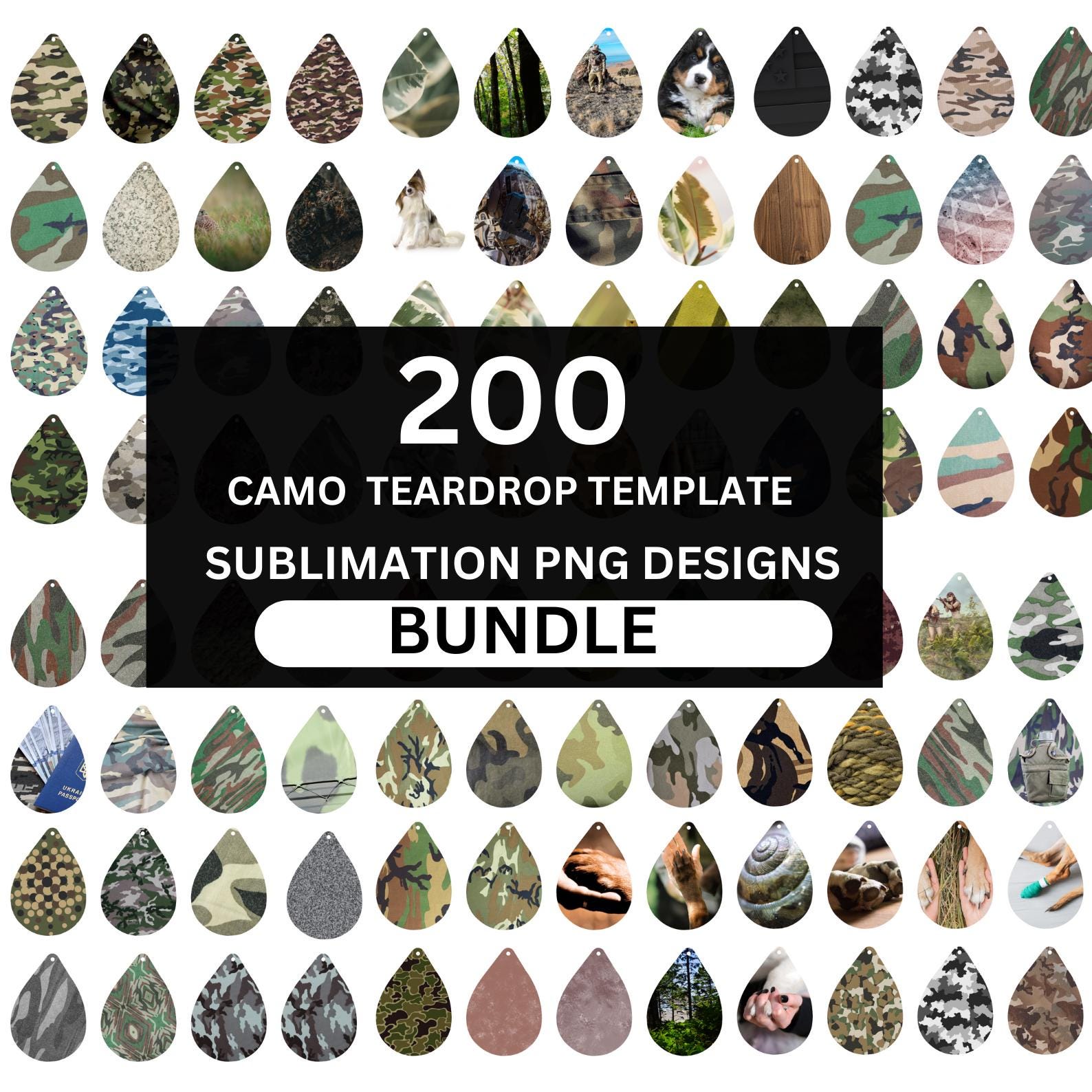 6000+ Teardrop Earring Templete Designs, Sublimation Png Designs Mega ...