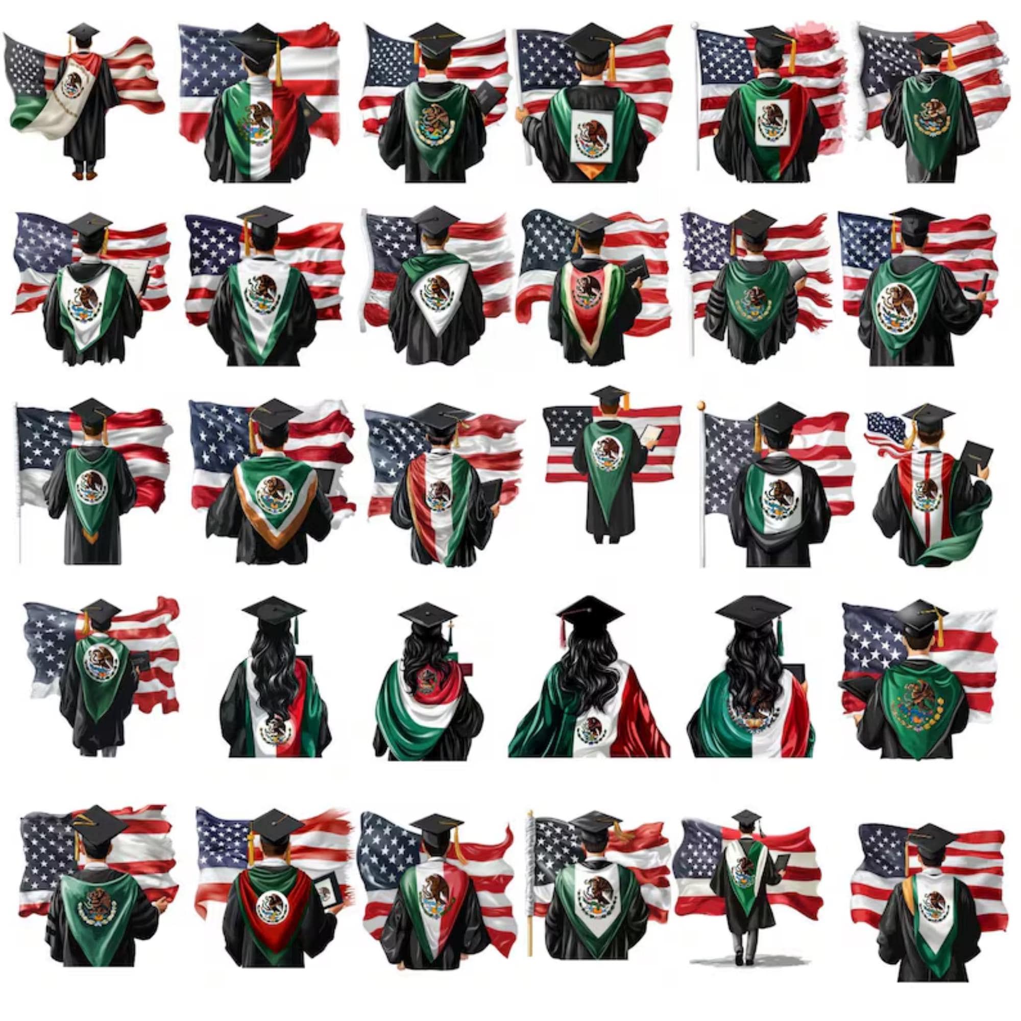 Graduation 2026 PNG Clipart Mega Bundle, Watercolor Class of 2026 ...
