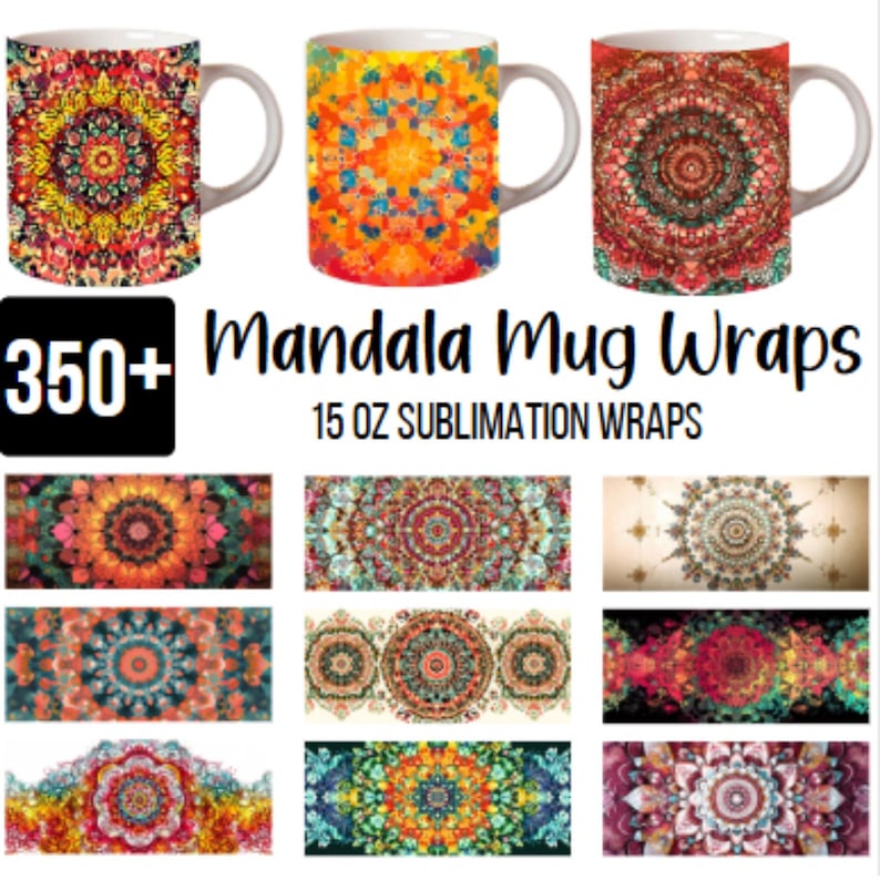 13000+ 3D Mug Wraps Mega Bundle, Abstract, Floral, Animal, Geometric ...