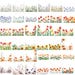 196 Flowers Border Clipart Bundle, Watercolor Flower Png, Boho Floral ...