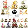 Watercolor Beach Gnomes Clipart: Boho Floral Summer PNG (digital ...