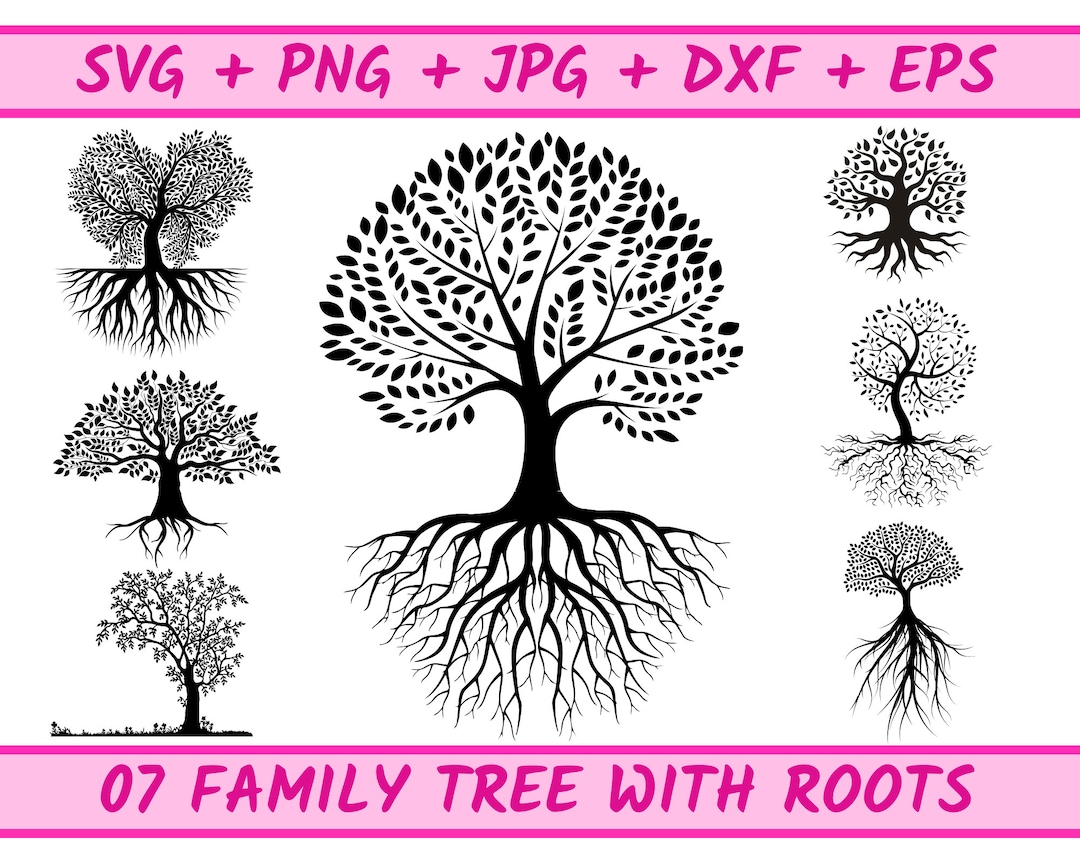 Tree With Roots SVG, Roots Svg, Family Tree Svg,family Matching Shirt ...