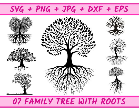 Arvore Genealogica Com Desenho De Raizes