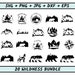 Wilderness Svg, Bear Svg, Wilderness Silhouette Pack, Bear in Mountain ...