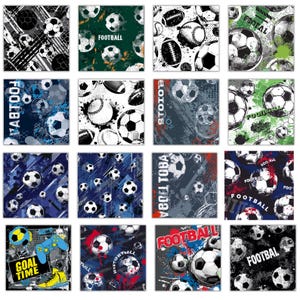 Soccer Digital Papers, Seamless Pattern, Football Themed Digital Paper ...