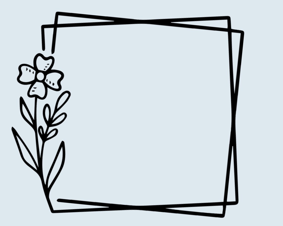 Square Frame Svg Square Frame Png Square Monogram Frame Svg - Etsy