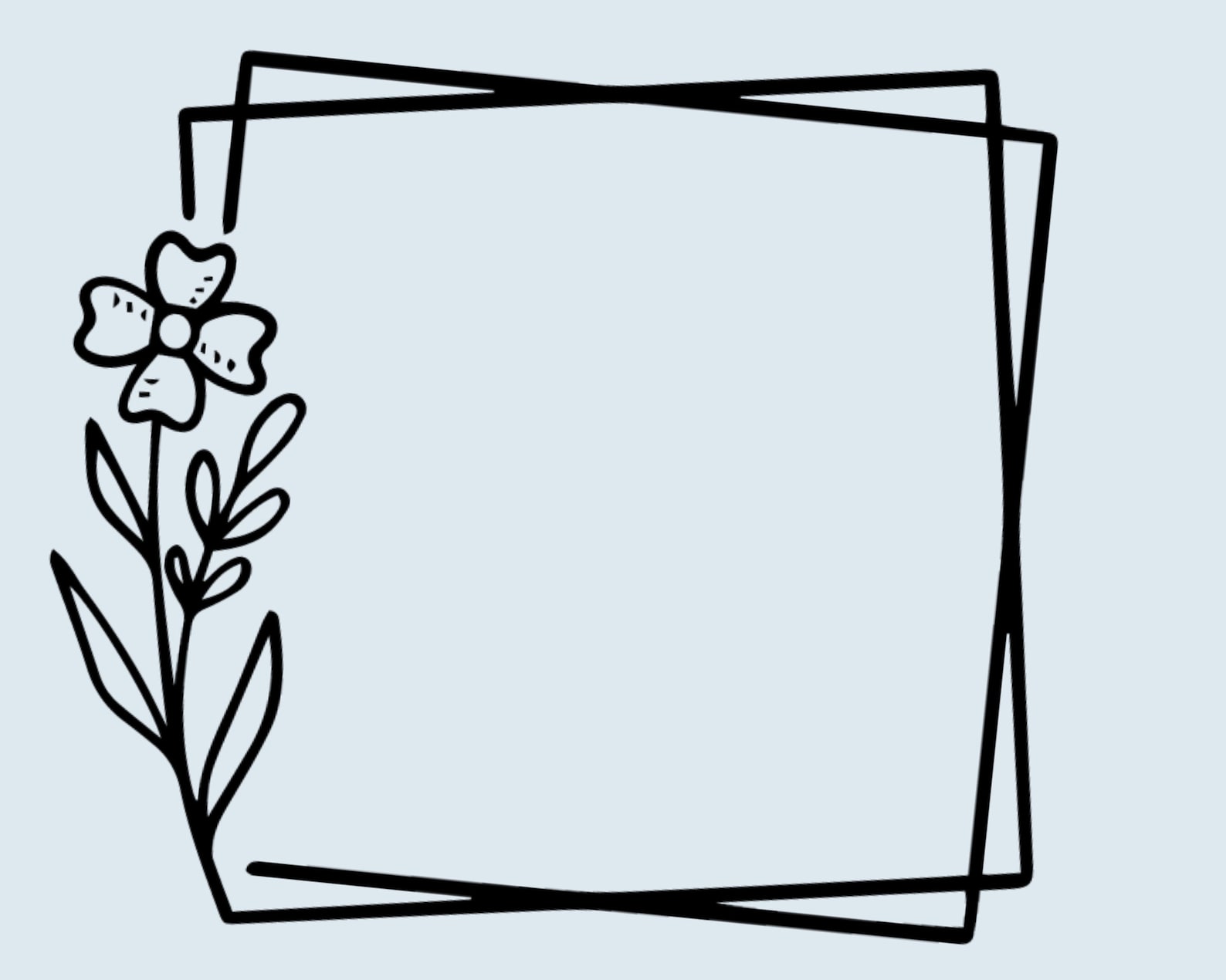 Square Frame Svg Square Frame Png Square Monogram Frame Svg - Etsy