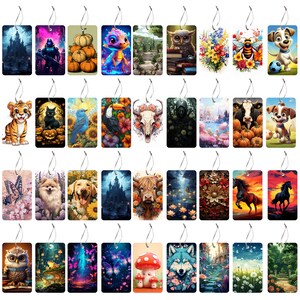 500 Air Freshener Sublimation Bundle, Car Air Freshener Designs, Car ...