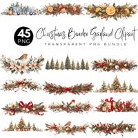 Christmas Clipart - Watercolor - Cute - Christmas Png - Santa ...